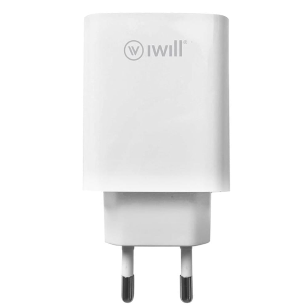 Adaptador de Parede iWill com 1 USB-C PD 30W - PD Charger-1808 - thulerio